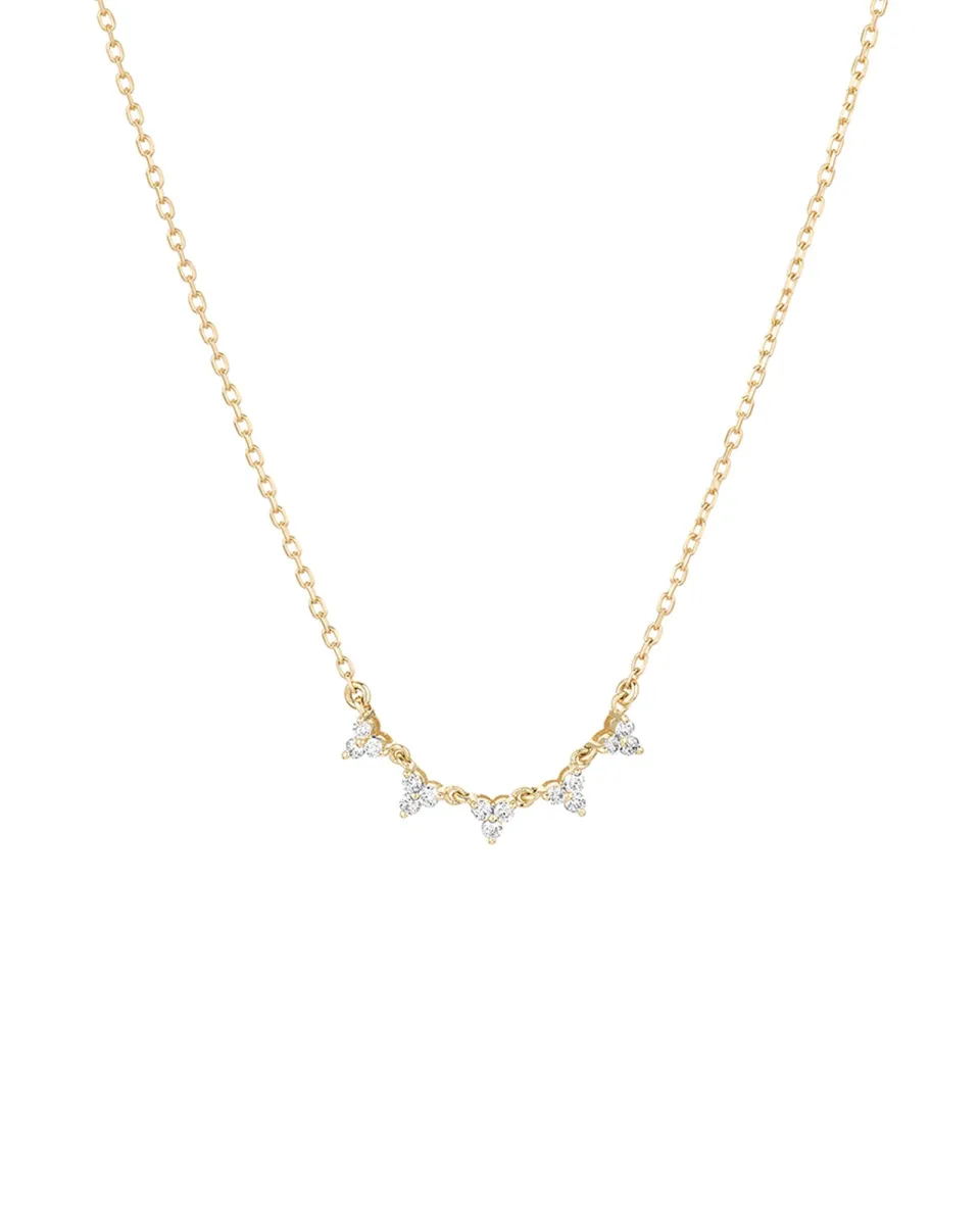 Diamond Cluster Chain Necklace | Parallel