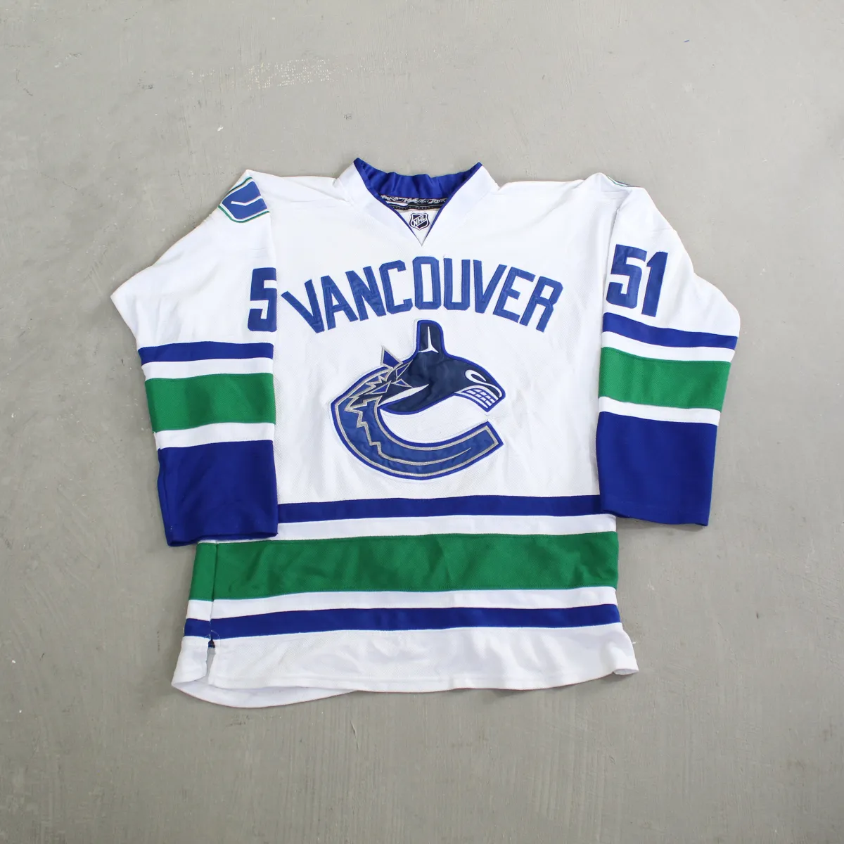 D- Vancouver Canucks Derek Dorsett 15 NHL Reebok Hockey Jersey | Parallel