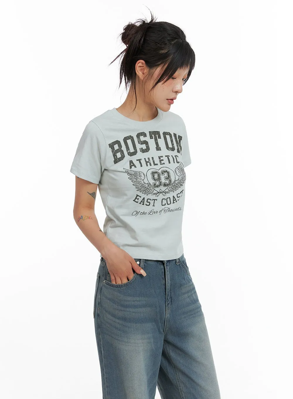 Cotton Lettering Tee CL415 | Parallel