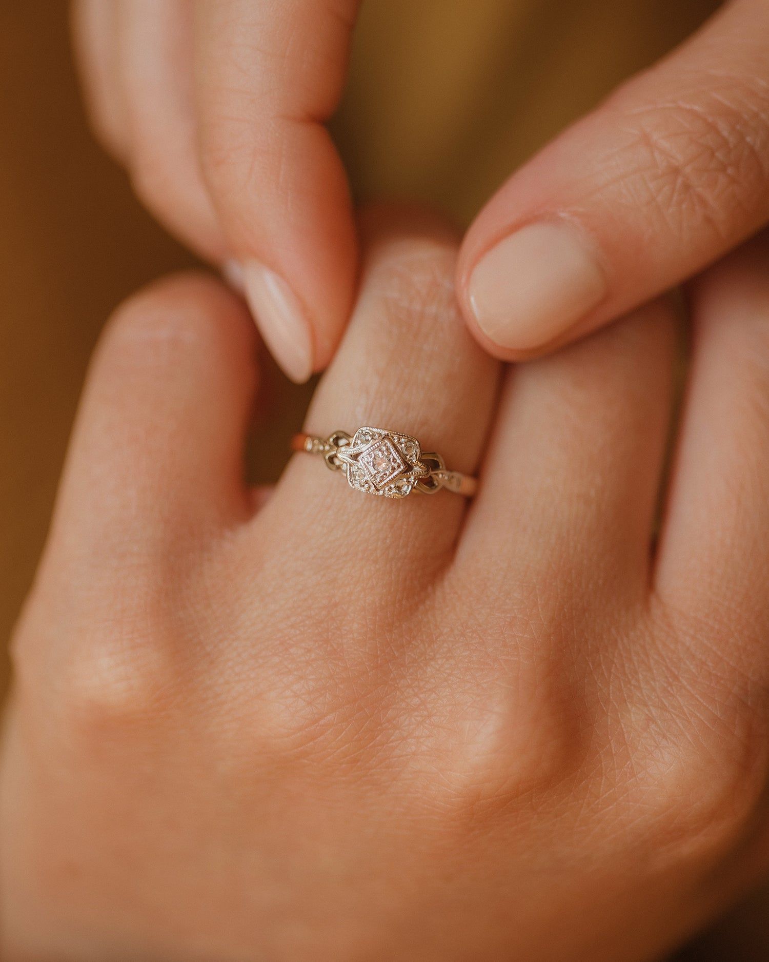 Maeve Antique 18ct Gold Art Deco Diamond Ring | Parallel